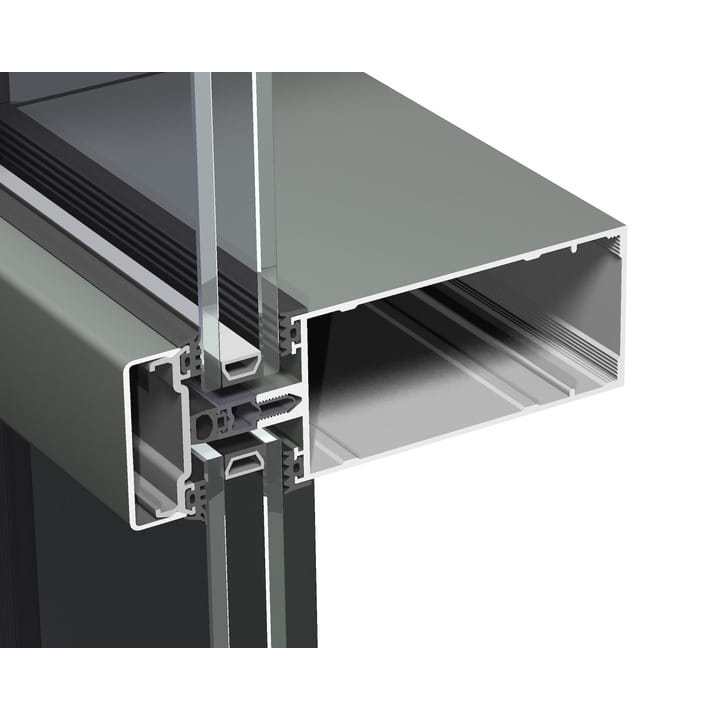 Système de façade en aluminium CW 50-SC Elastico - 10 years on the market